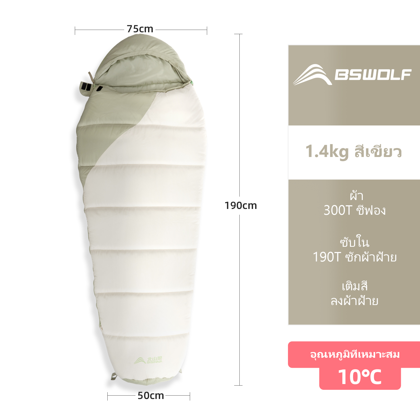 BSWolf ถุงนอนสำหรับเด็ก ของขวัญวันเกิด ผ้าคลุมเตียงหนาบนเตียง นอนกลางวัน ที่โรงเรียน sleeping ...