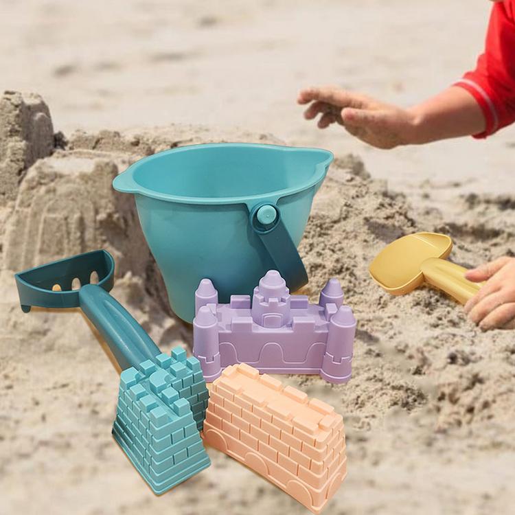 Beach Bucket Toy Kids Beach Toys with Bucket and Shovels Sandbox Beach ...