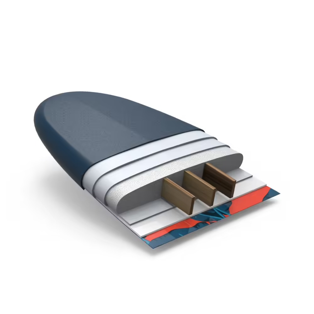 Foam Surfboard 8 Ft. 6 inch. Supplied With A Leash And Three Fins ...