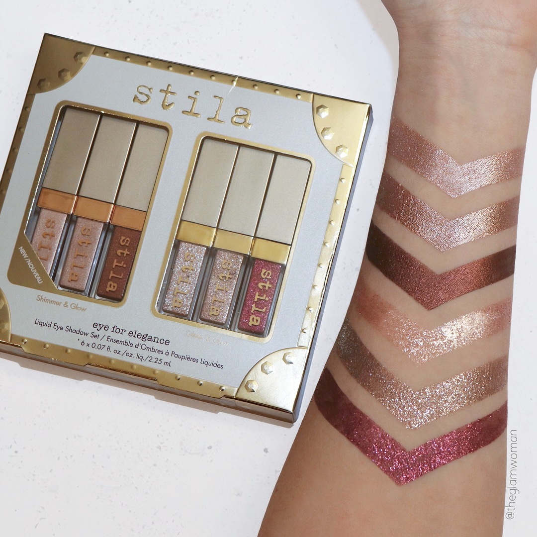 Stila eye for elegance อายแชโดว์ลิควิค เซต 6 สี - Black pink - ThaiPick