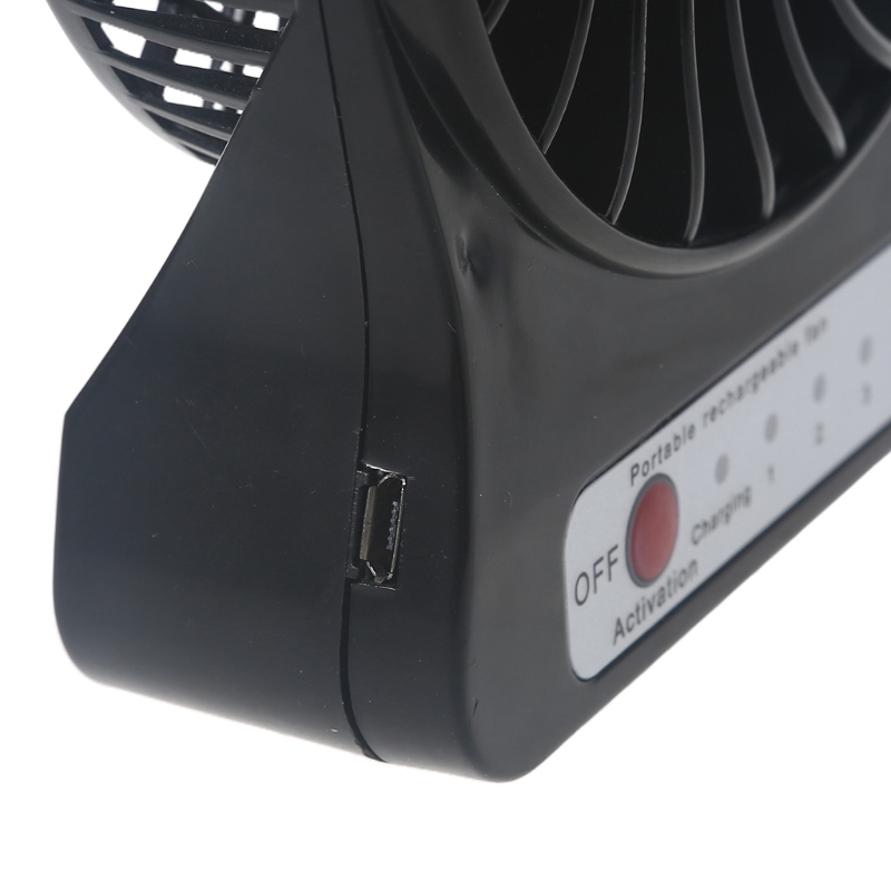 Small Fan USB Rechargeable Table Air Cooling Appliances 3 Speeds ...