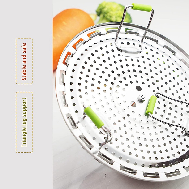 Stainless Steel Folding Vegetable Steamer Basket,Insert for Cooking ...