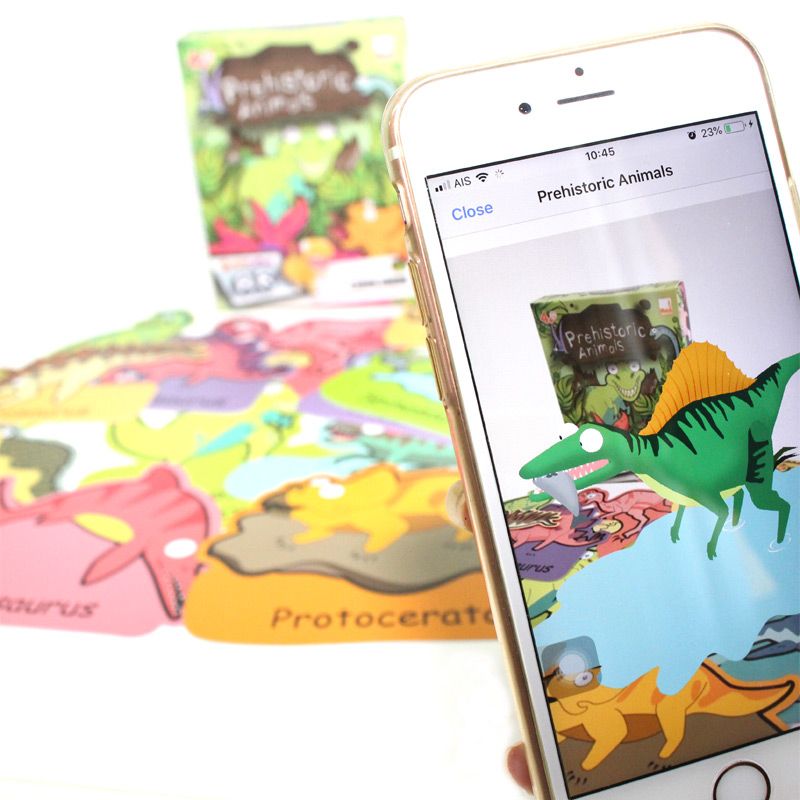 Prehistoric Animals AR Flash Cards - Kid Plus - ThaiPick