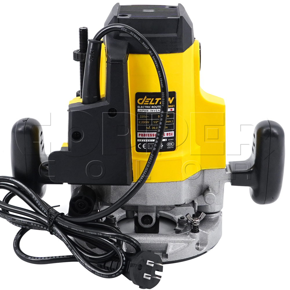 DELTON เร้าเตอร์ เครื่องเซาะร่องไม้ 2,200W ขนาด 1/2 นิ้ว 4 หุน Electric ...