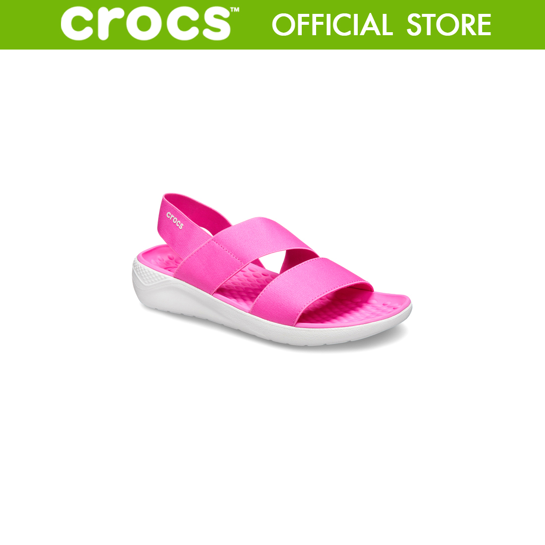 CROCS LiteRide Stretch รองเท้าแตะผู้หญิง รองเท้าแตะ รองเท้าแตะหญิง ...