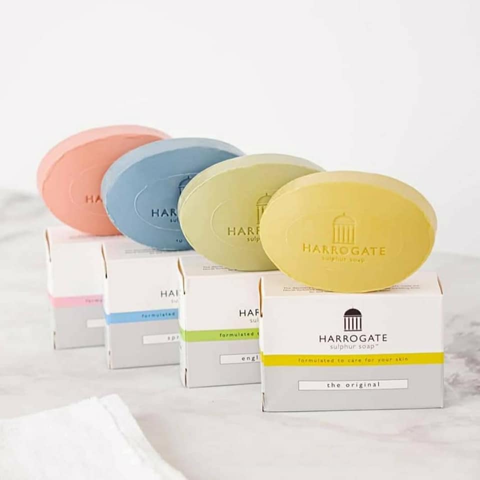 สบู่ Harrogate Sulphur Soap สบู่ ฮาร์โรเกต / Harrogate Body Wash ...