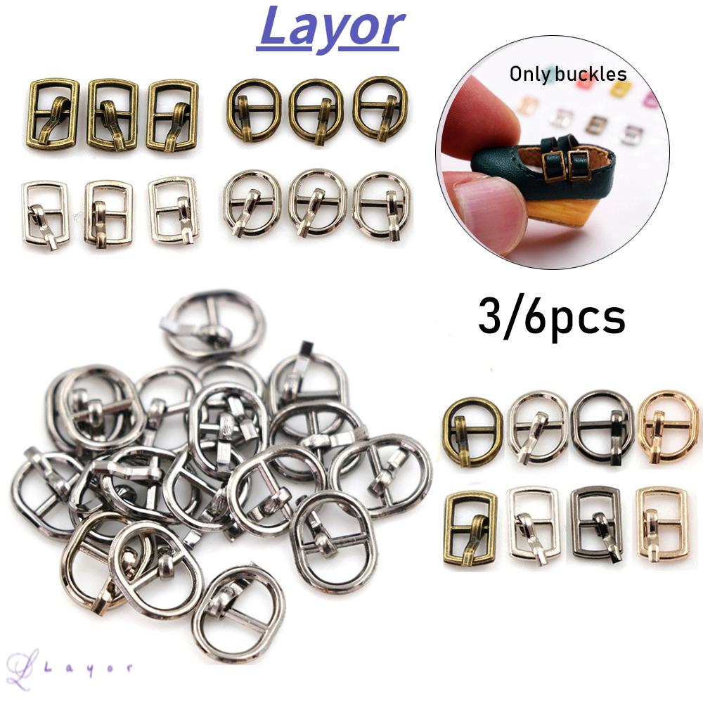 LAYOR 36pcs Newest Belt Buttons 4.55.5MM Diy Dolls Buckles Tri-glide ...