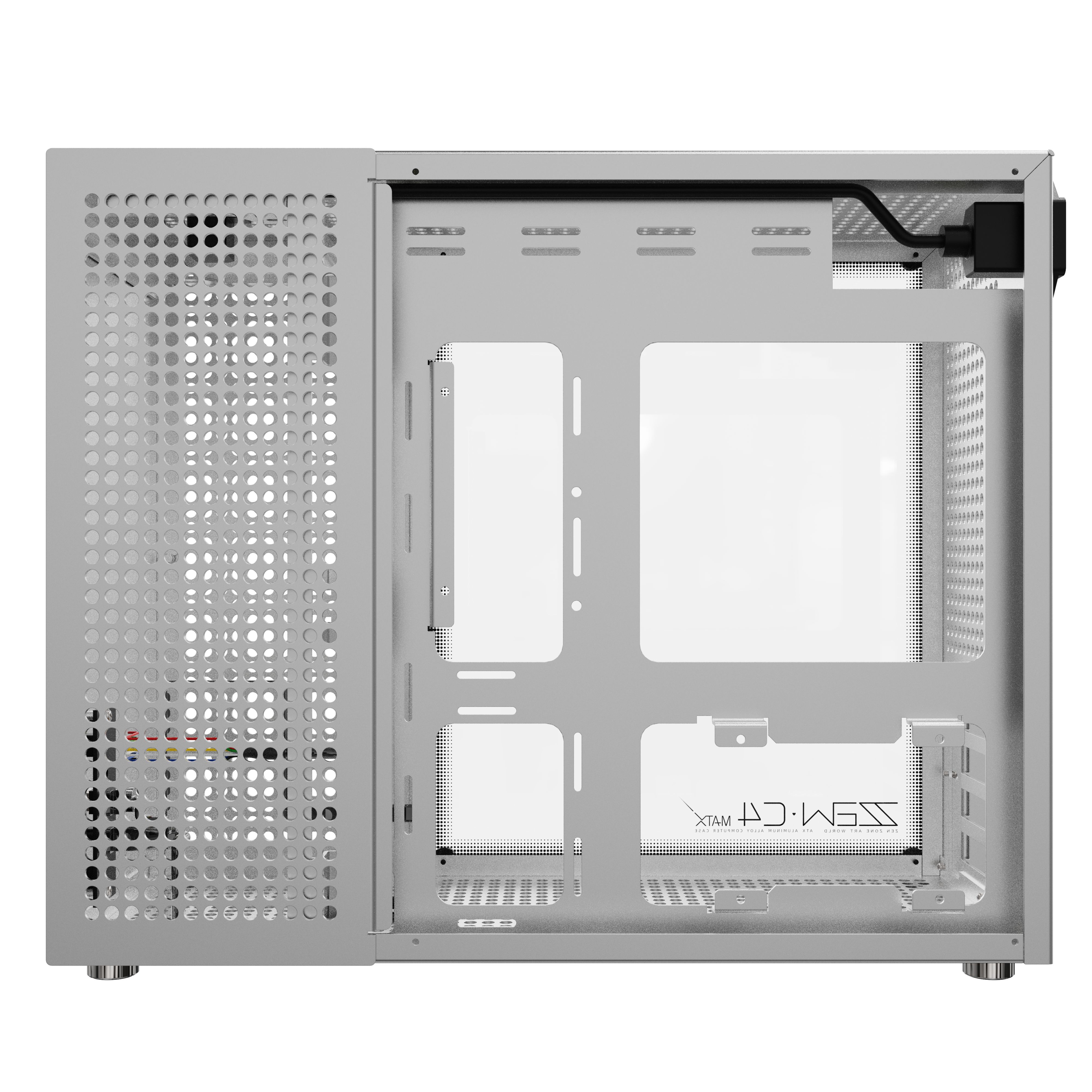 ZZAW C4 MATX Case for PC Desktop Computer DIY Motherboard ATX Power ...