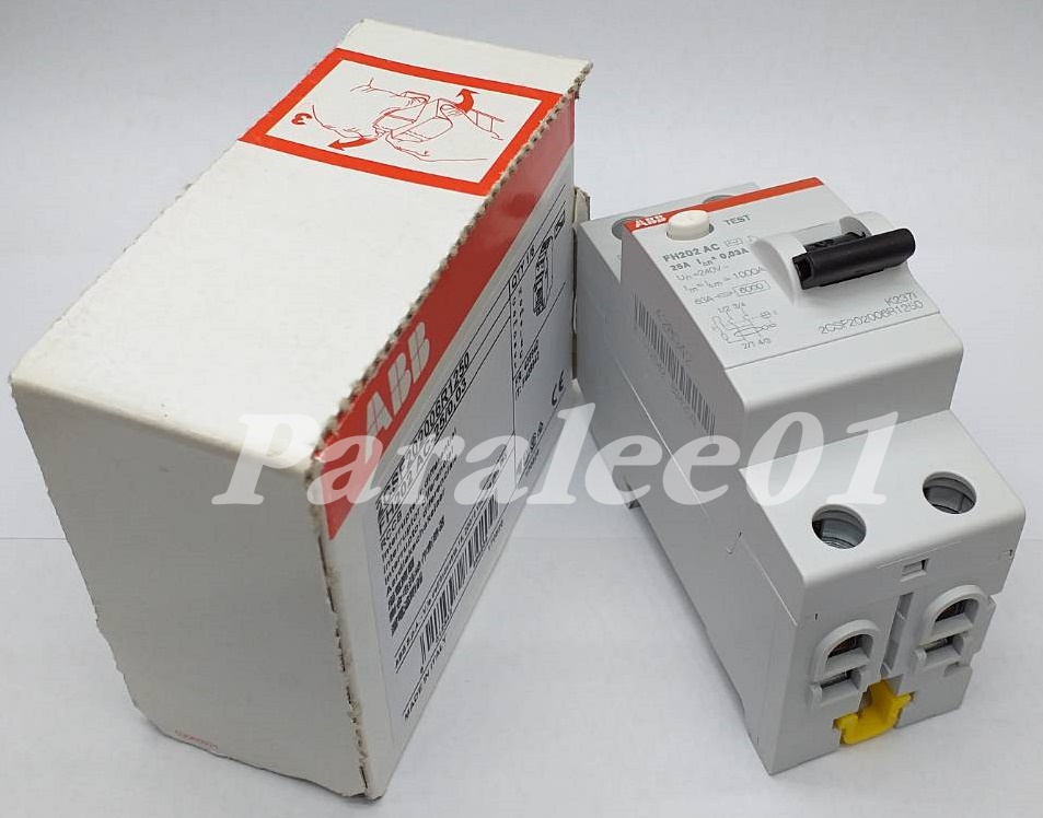 เซอร์กิตเบรกเกอร์กันดูด ยี่ห้อ ABB 2P 25A ABB ELCB RCCB,FH202 AC-25/0,03 2CSF202006R1250 ...