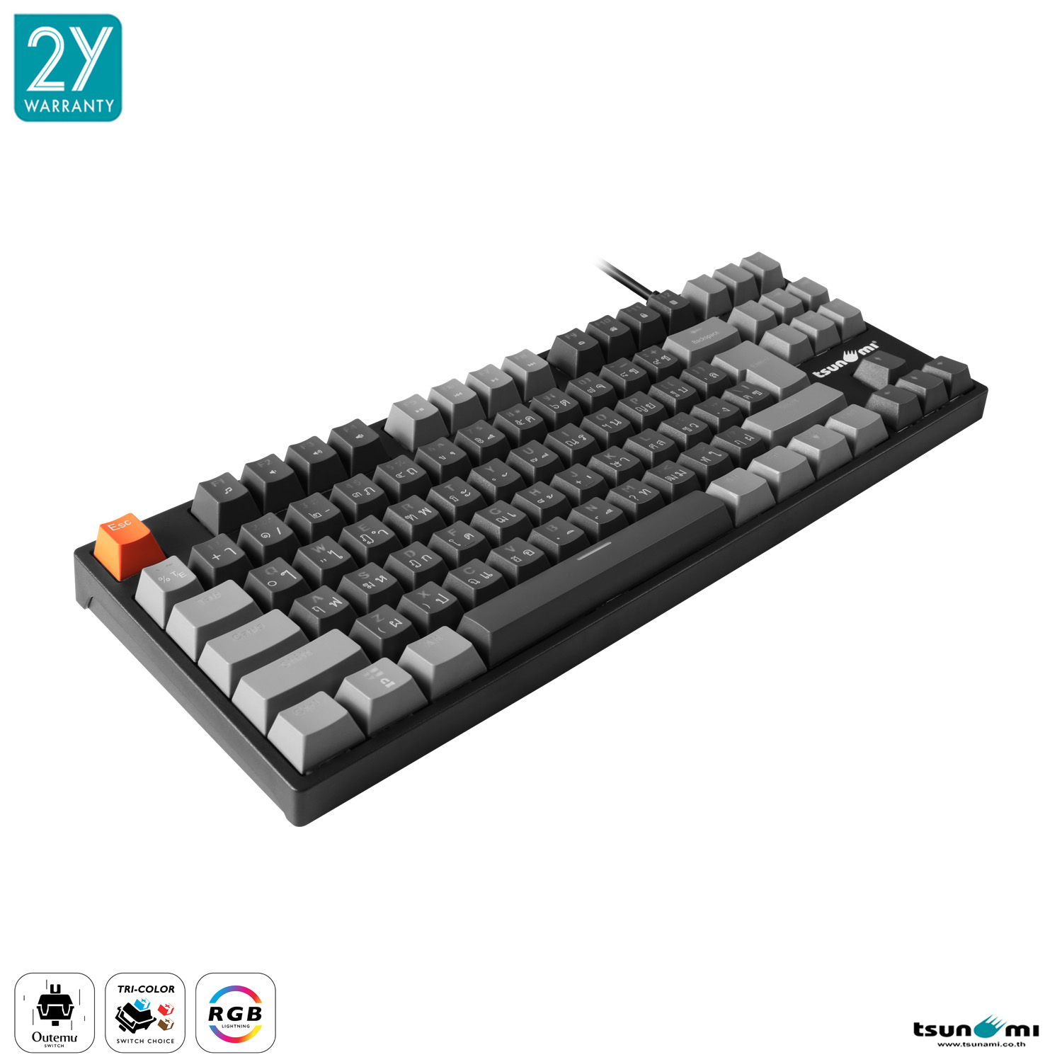 Tsunami Outemu MK-04 Youth Palette 87Keys TKL Mechanical Gaming ...