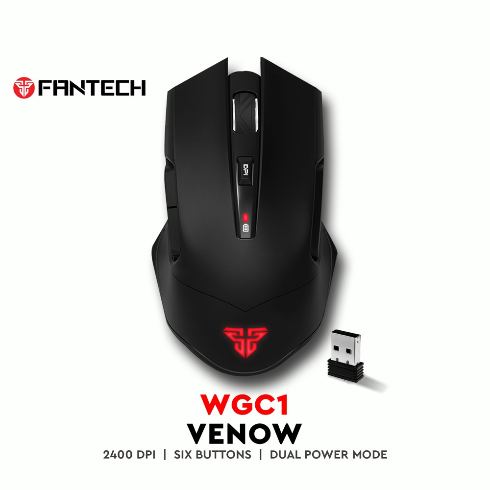 โปรโมชั่น FANTECH WGC1 VENOM Wireless 2.4GHZ PRO GAMING MOUSE เมาส์เกม ...