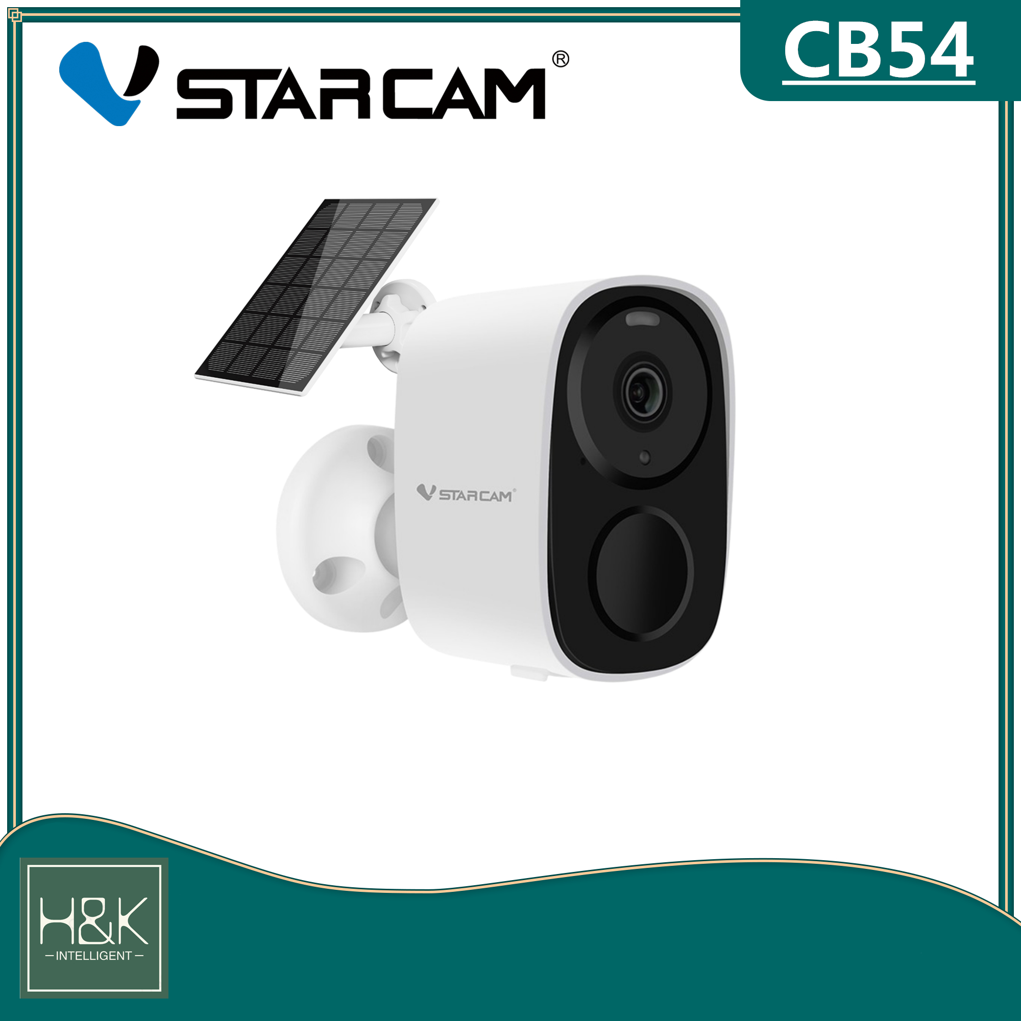 Vstarcam CB54 กล้องมีแบตเตอร์รี่ โซล่าเซลล์ | Lazada.co.th