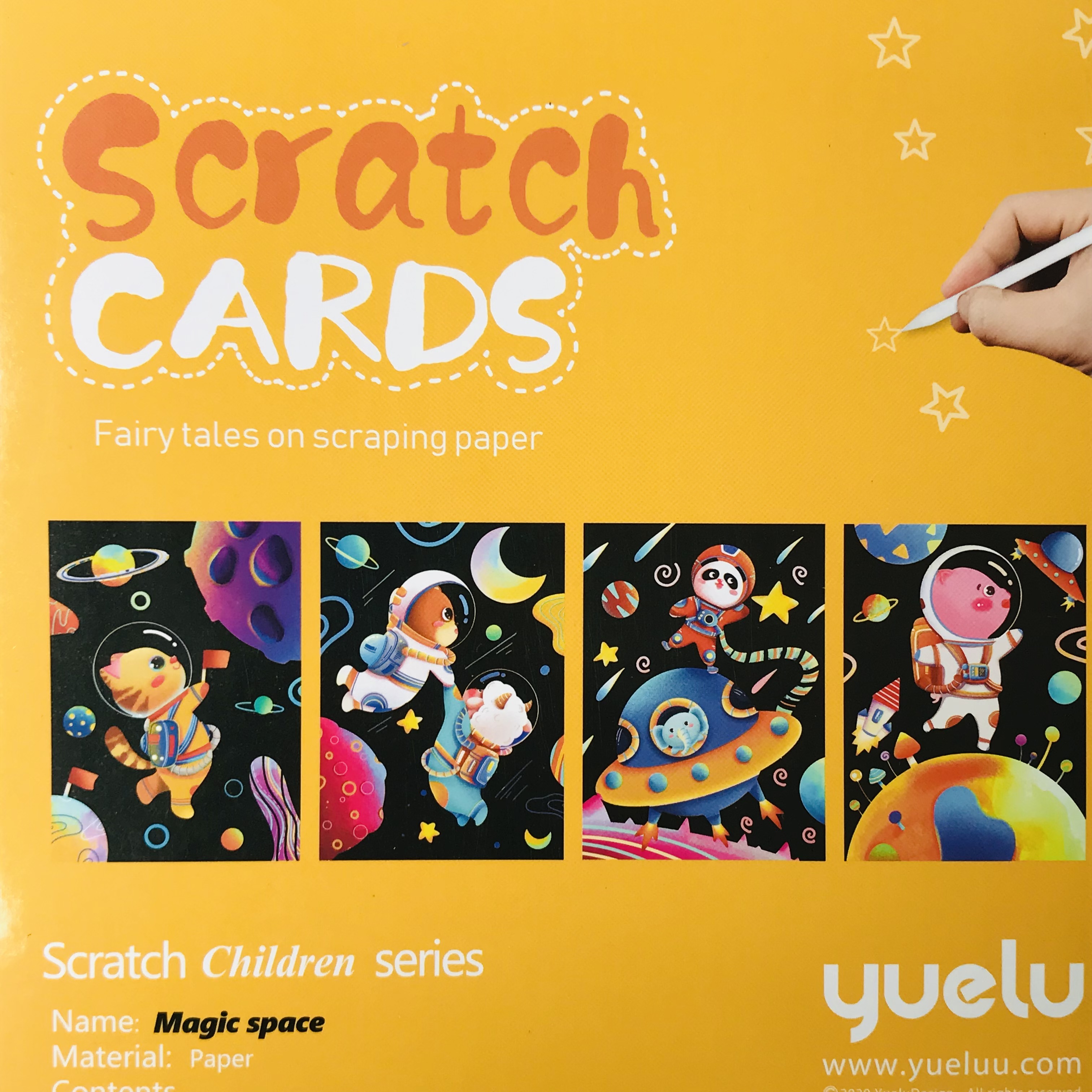 Scratch Art cards 4 X picture- Magic Space, Kids crafts, Kids Toys ...