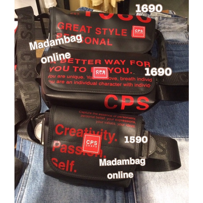 TRENDY กระเป๋าคาดอกผู้ชาย กระเป๋าคาดอกผู้หญิง CPS Chaps Logo Crossbody ...