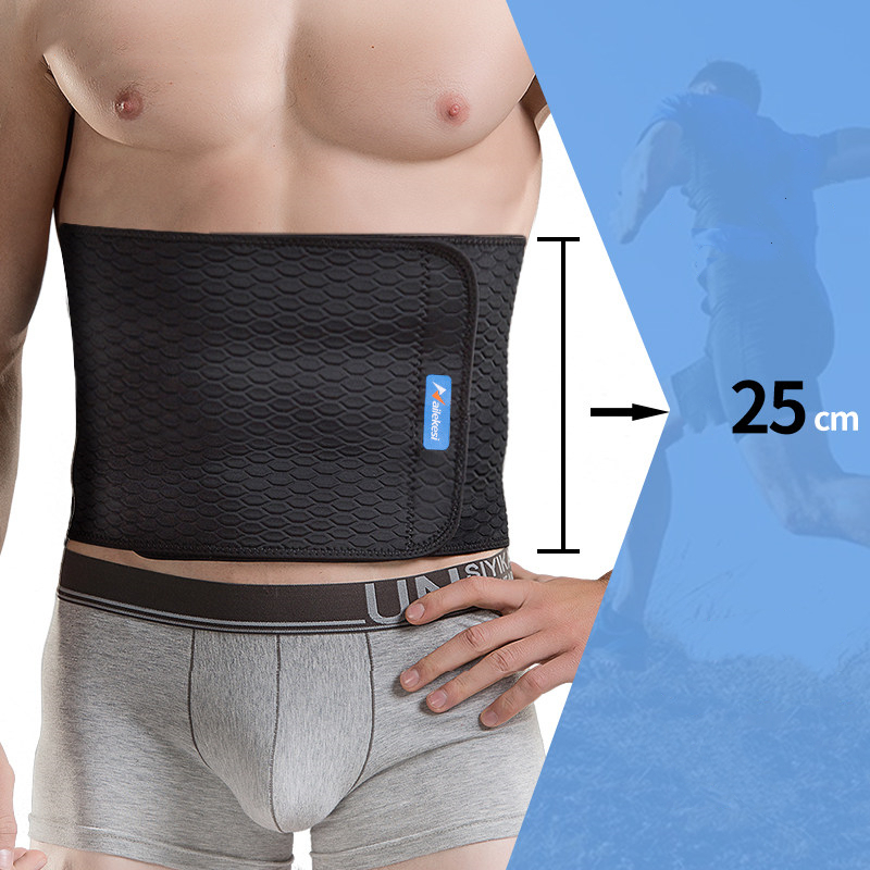 Adjustable Widen Compression Waistband Waist Trimmer Belt Lower Back ...