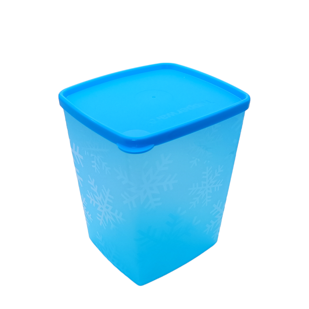 ภาชนะบรรจุอาหาร Tupperware Snowflake Cool Square Round 1.4L | Lazada.co.th