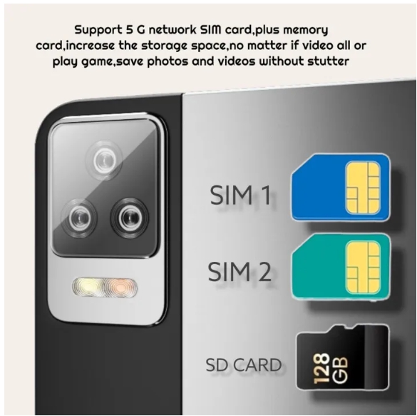 แท็บเล็ตP70 PRO 12นิ้วAndroid 12.0 12GB RAM 512GB ROM Dual SIM 4G - Thai smart - ThaiPick