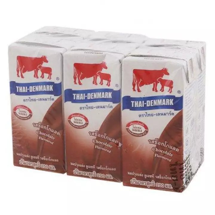โปรโมชั่น Thai-Denmark นมไทย-เดนมาร์ค UHT 200ml. แพ็ค 6 รสจืด ราคาถูก ...