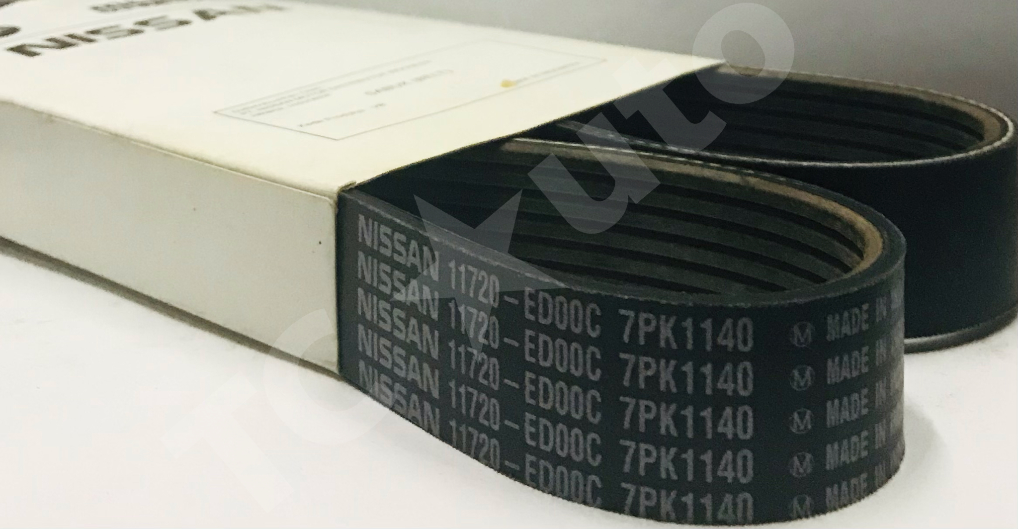 Nissan สายพาน Nissan Tiida 1.6 สายพานหน้าเครื่อง แอร์ ไดชาร์ท 7PK 1140 แท้ศูนย์ (11720-ED00C ...