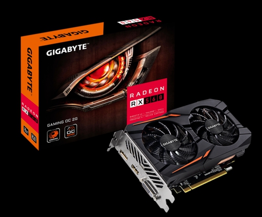 ลดราคา การ์ดจอ พร้อมกล่องGIGABYTE Radeon RX 560 Gaming OC 2G พร้อมใช้ ...