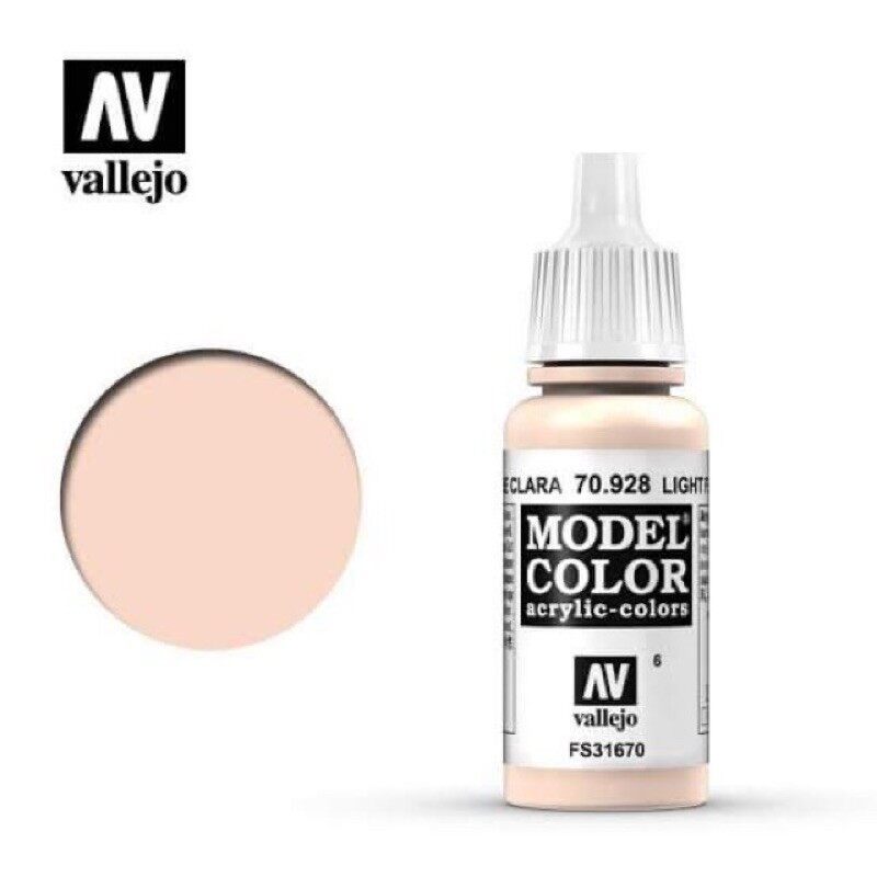 Vallejo Model Color สีอะคริลิคสูตรน้ำ Light Flesh, Basic Skin tone ...