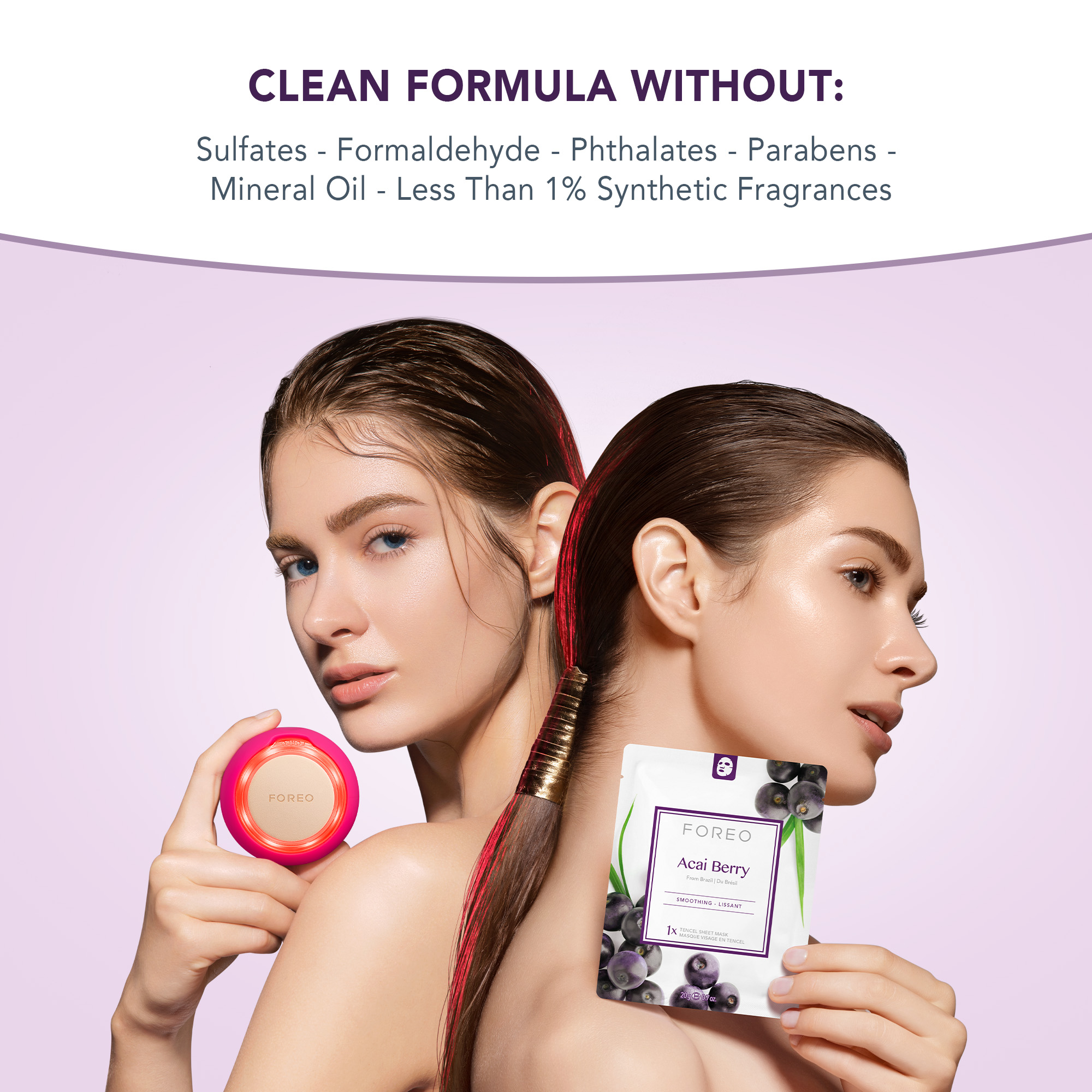 FOREO Sheet Masks Acai Berry x 3 ฟอริโอ้ ชีทมาส์ก สูตรอาคาอิ เบอร์รี่ ...