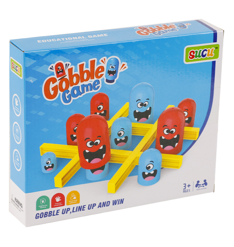 พร้อมส่ง Gobble Game เกมกระดาน - XO เกมกระดานหมากรุก ฝึกสมอง | Lazada.co.th