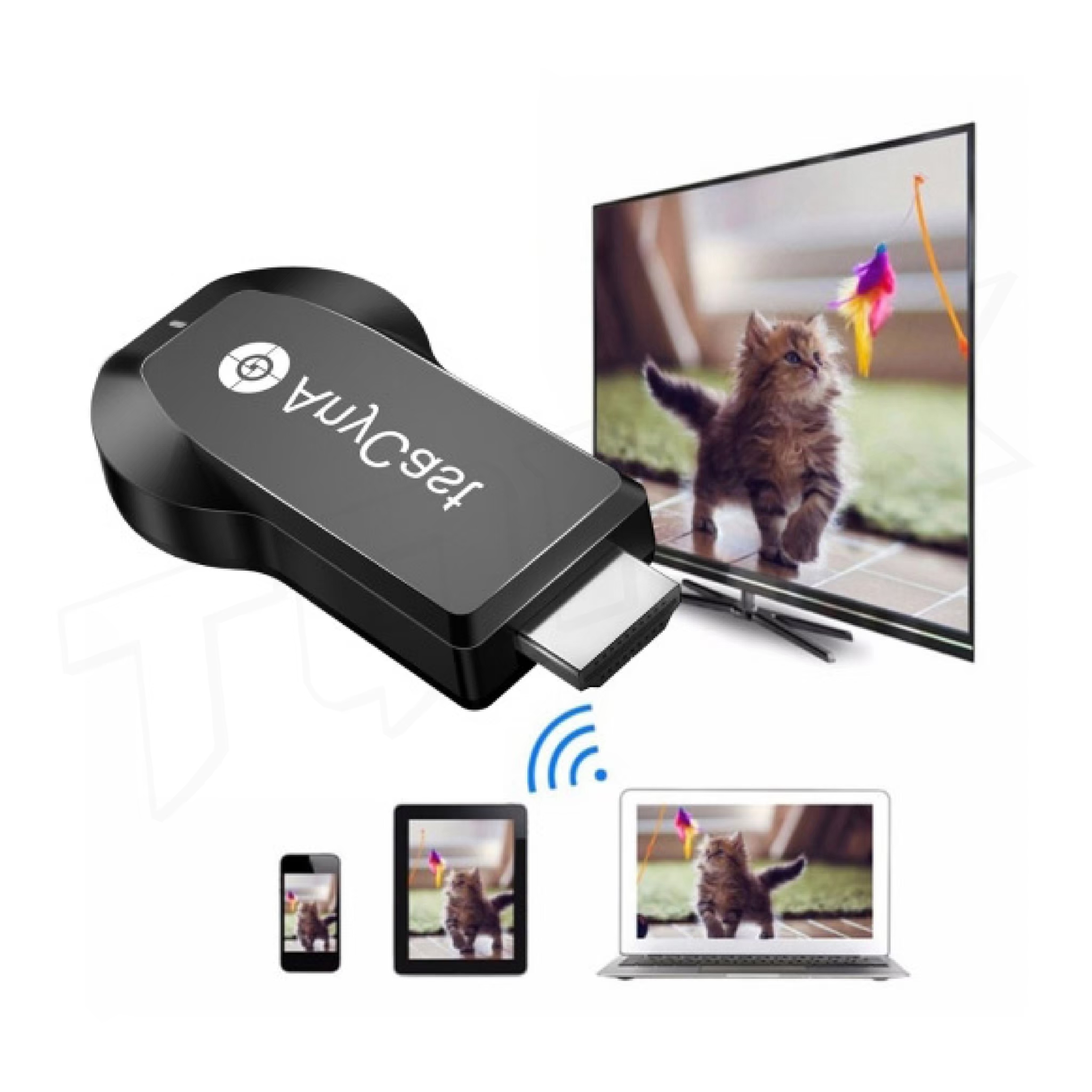AnyCast 4K M100 รองรับios12, android แสดงผลทีวี 4K Dongle Display ...