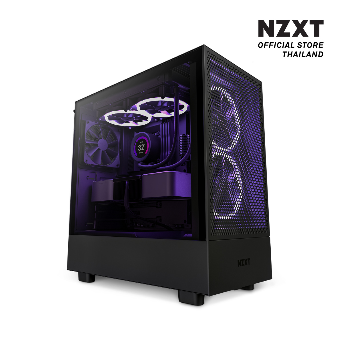 NZXT CASE H5 Flow - White Black - NZXT_OfficialStore - ThaiPick