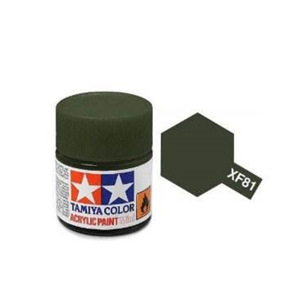 สีเทาเขียวกองทับเรือญี่ปุ่นสูตรน้ำ Tamiya Acrylic XF76 Gray-Green 10ml ...