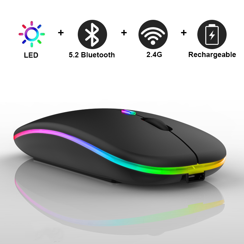 M399DB Bluetooth Wireless Mouse Type-C + USB 2.4Ghz Dual mode Receiver ...