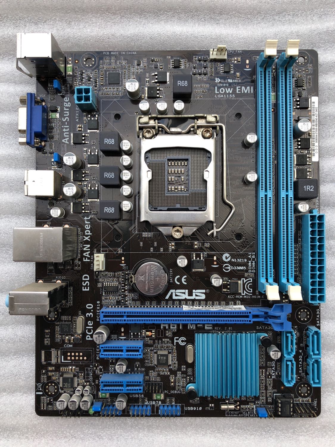 เมนบอร์ด ASUS H61M-E Socket 1155 DDR3 มี VGA ออนบอร์ด สินค้าสภาพสวย ตาม ...
