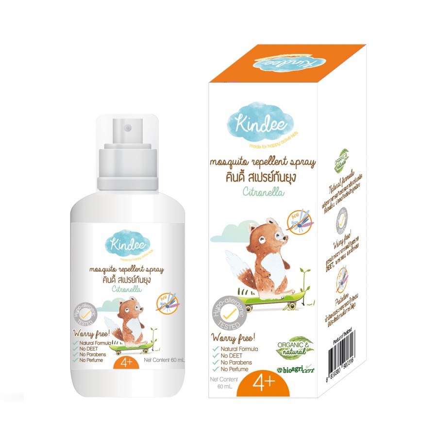 Kindee Organic Mosquito Repellent Spray Citronella 4+ - Pachi Kidzshop ...