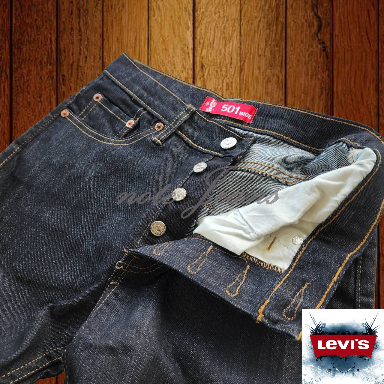 กางเกงยีนส์ Levi's 501 กระบอกเล็ก ผ้ายืด (กระดุม) มี 3 สี ((ถ่ายจากของ ...