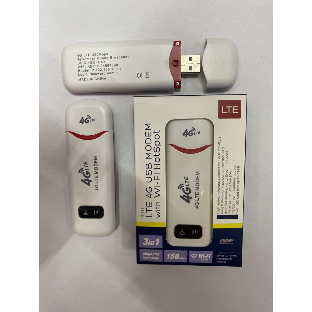 KSI พร้อมส่ง 4G LTE USB Modem Wifi Hotspot pocket wifi ตัวปล่อยสัญญาณไวไฟฮอตสปอต Aircard Wifi ...