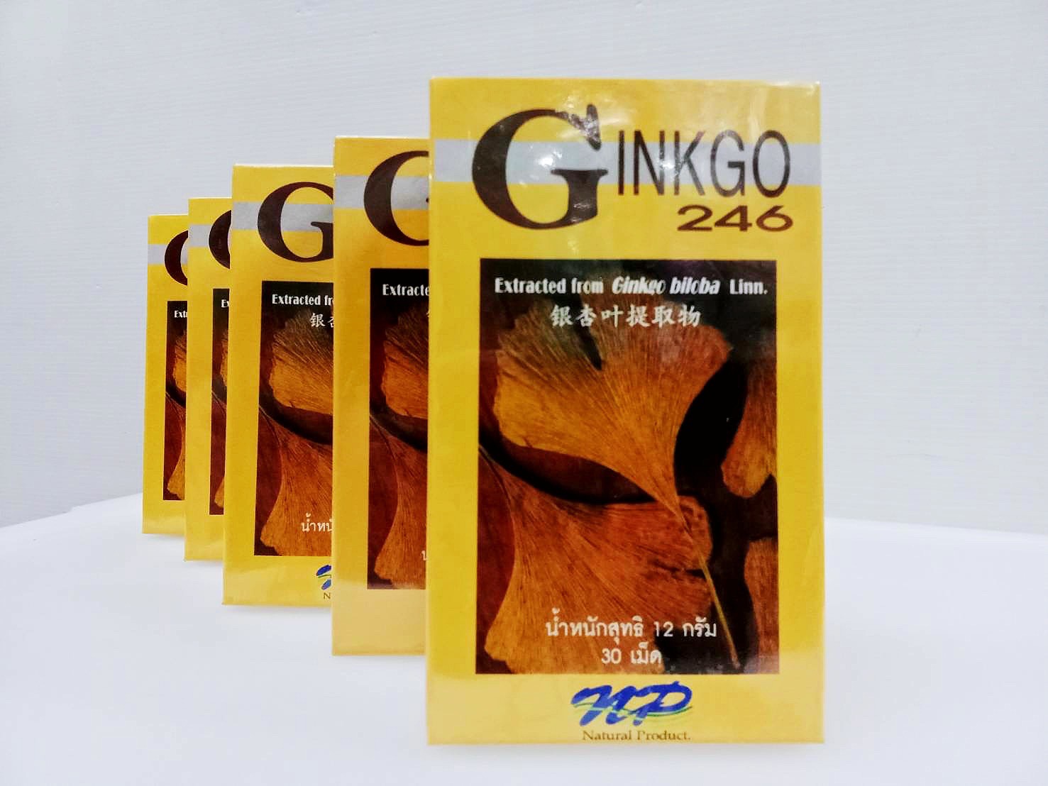 Ginkgo 246 นวพล 30 เม็ด สารสกัดจากใบแปะก๊วย กิงโกะ | Lazada.co.th