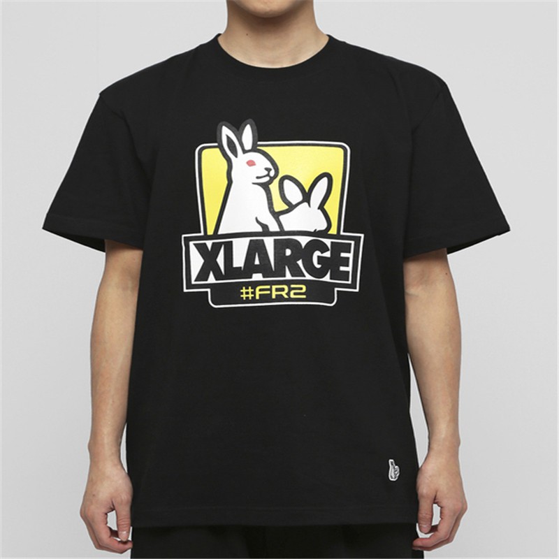 HM Fr2 X X X Large Fxxk Icon Co - Branded เสื้อยืดแขนสั้นผ้าฝ้ายลายกระต่ายเสื้อยืดคอกลมผ้าฝ้าย ...