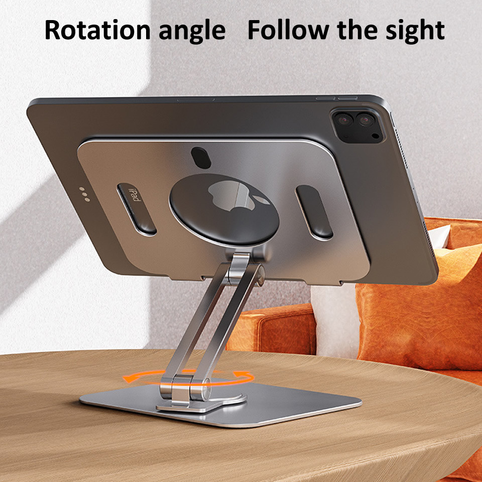 ที่วางแท็บเล็ต Tablet Stand Desk Riser 360 Rotation Multi-Angle Height ...