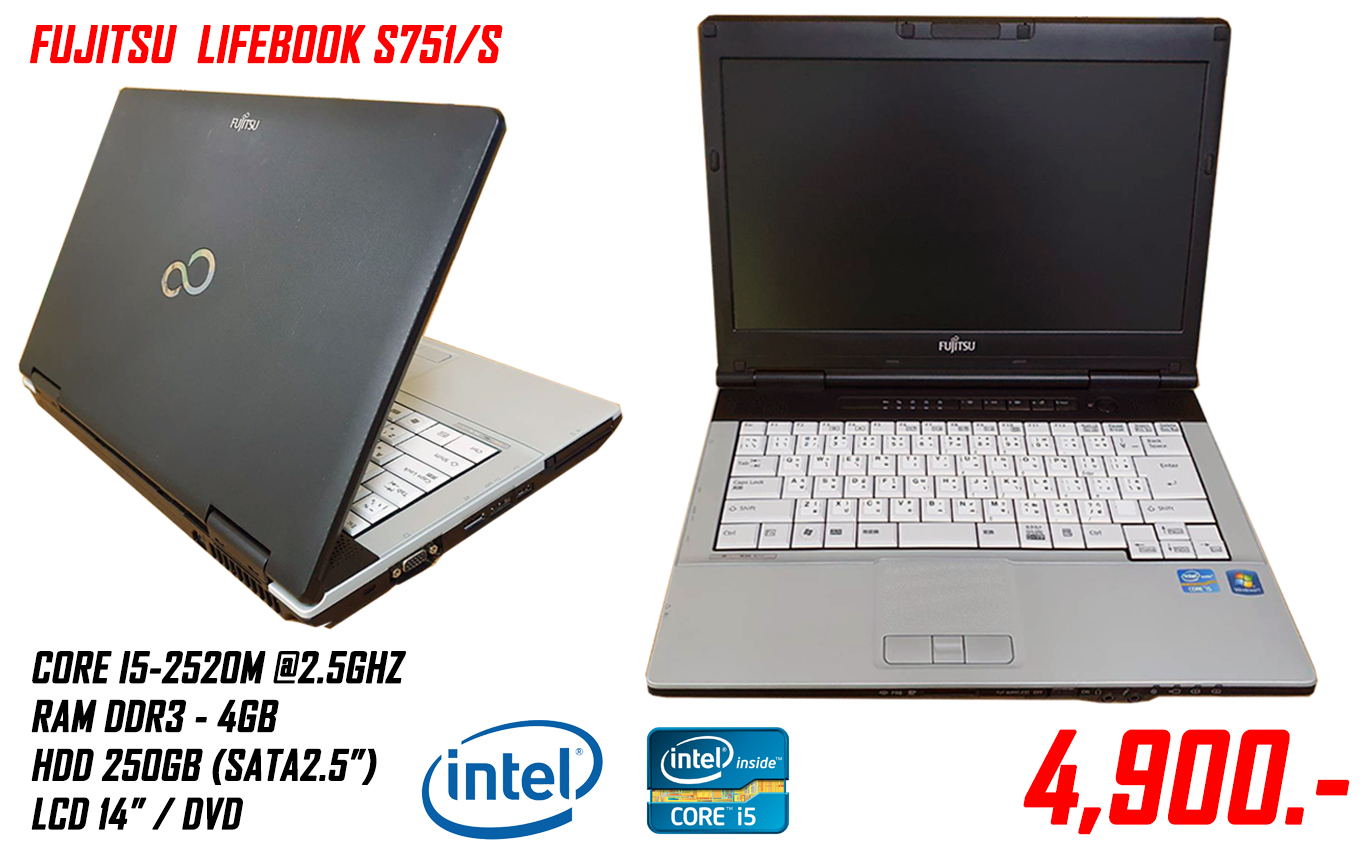 Notebook Fujitsu Lifebook p772/g - SHOWPOW69 - ThaiPick