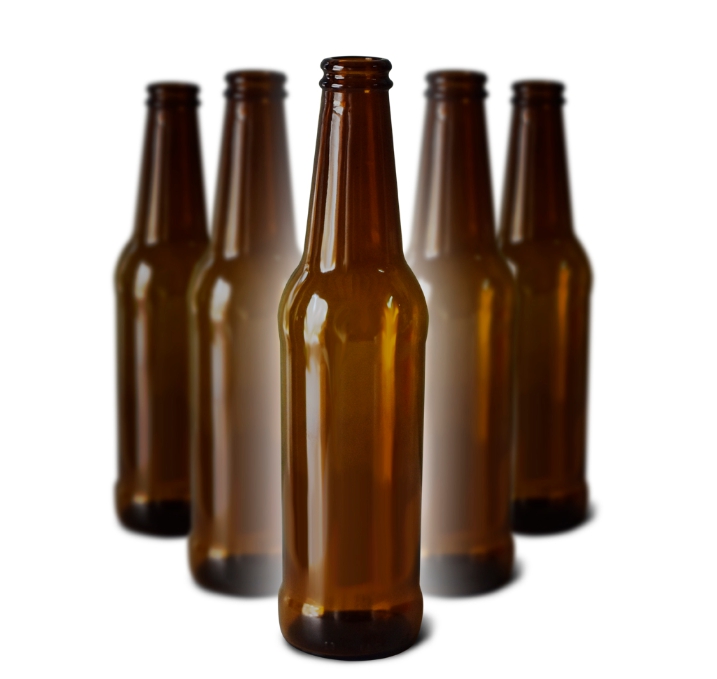 Glass Bottle ขวดแก้วสีชา 330 ml (ขวดใหม่) 1 แพ็ค/33 ขวด | Lazada.co.th