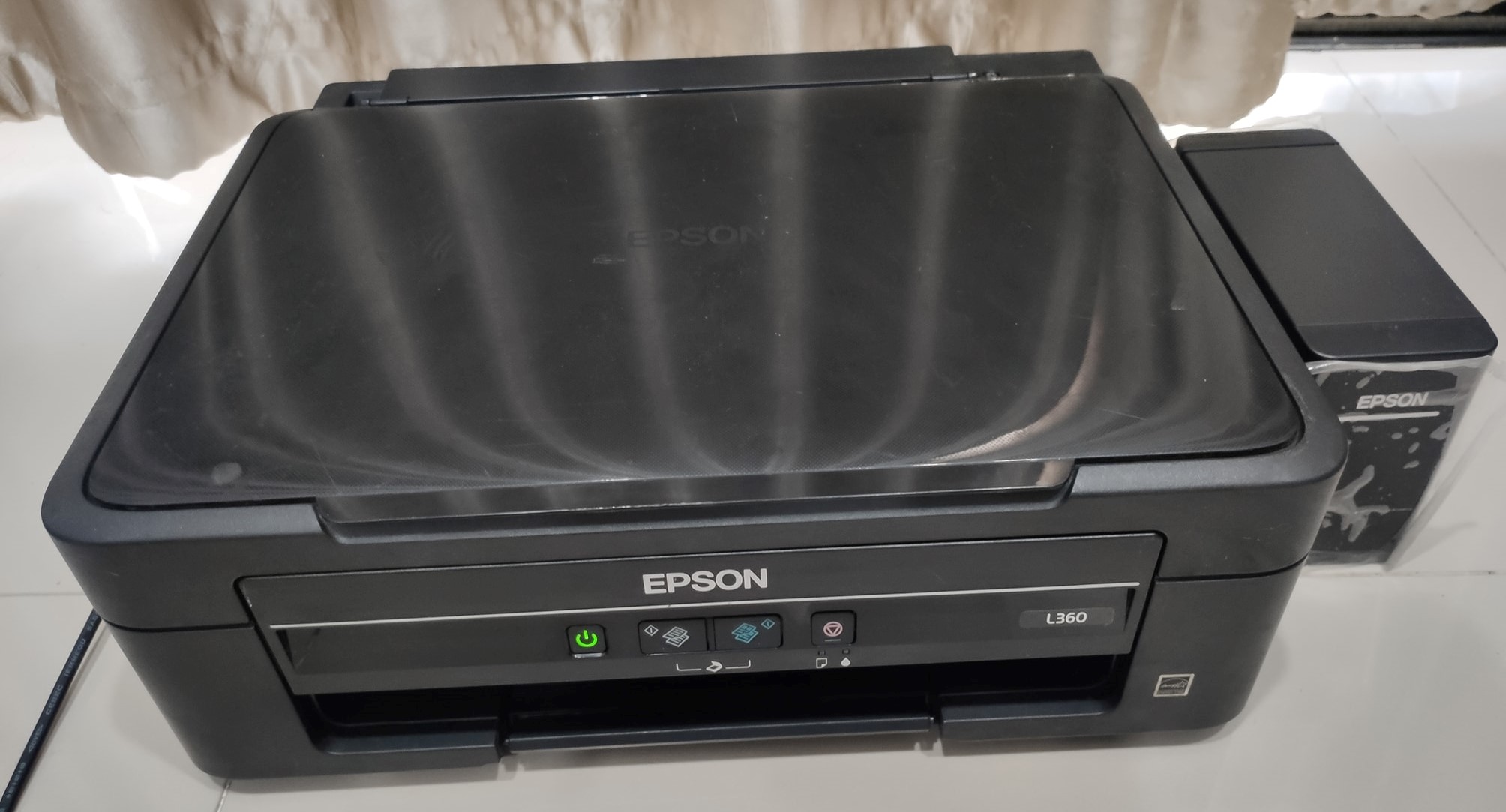 ((มือสอง))Epson l360 อิงค์เจ็ทสี ขาวดำ สแกน ถ่ายเอกสาร พร้อมใช้งงาน | Lazada.co.th