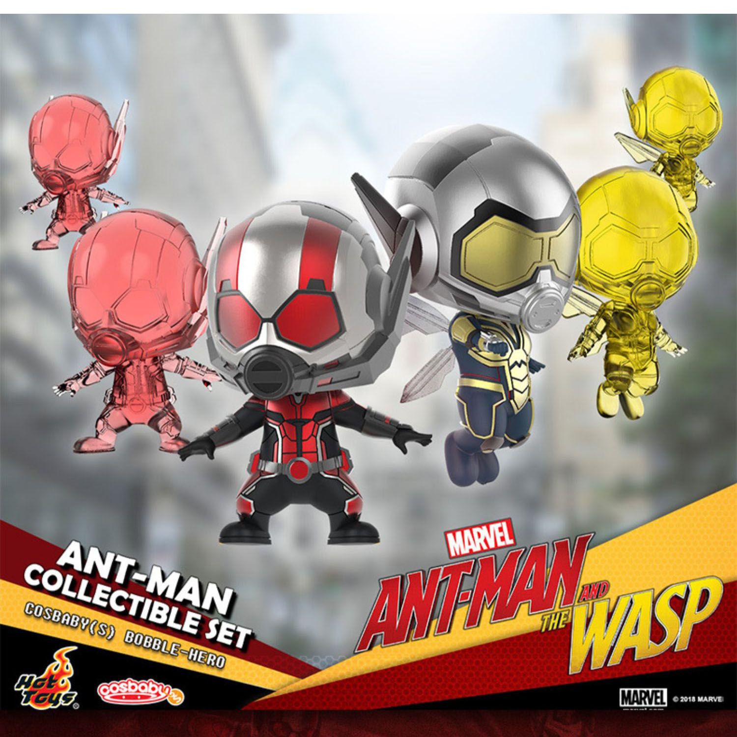 HotToys COSBABY Ant Man Wasp COSB489 COSB490 Movie Character Model ...