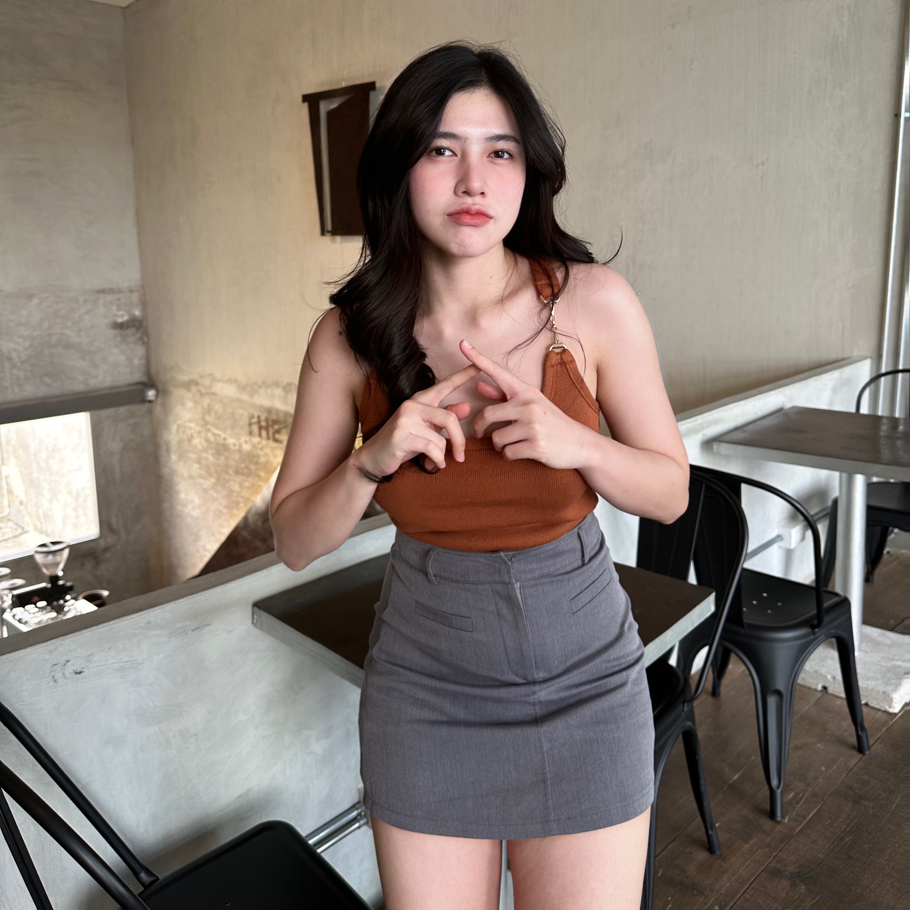 🌈 MesubShop 🌈 เสื้อสายเดี่ยวไหมพรม สไตล์เกาหลี 🚗 ช่วงสายมีแต่งโซ่คล้อง ให้ฟิวคุณหนูสุดๆ ใส่งาน ...