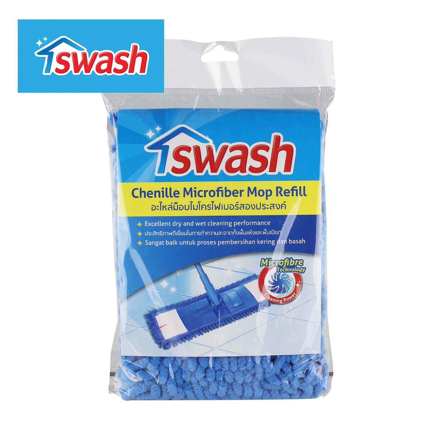 SWASH Chenille Microfiber Mop Refill - สวอช อะไหล่ม็อบไมโครไฟเบอร์สอง ...