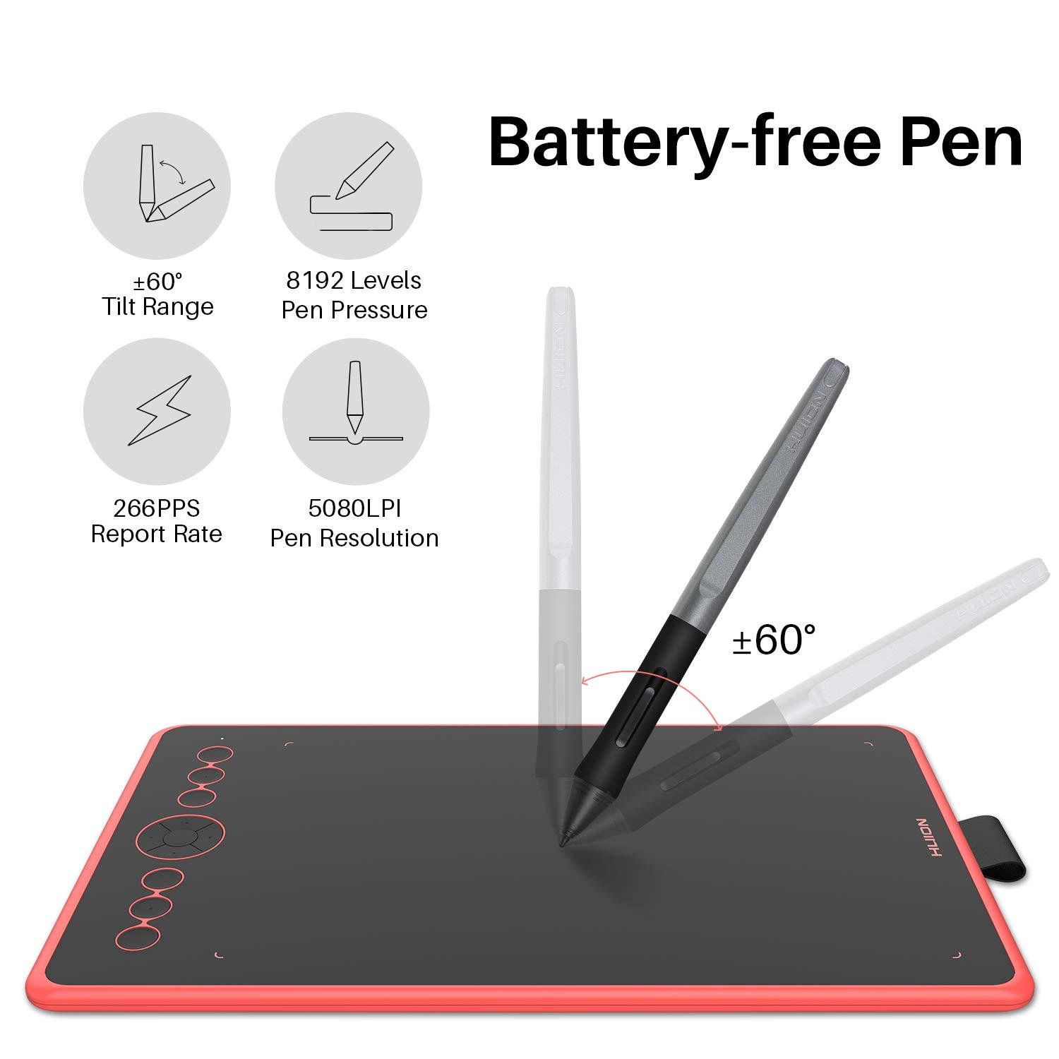 Huion Inspiroy Ink H320M Graphics Drawing Tablet 10 x 6 Inch Dual ...
