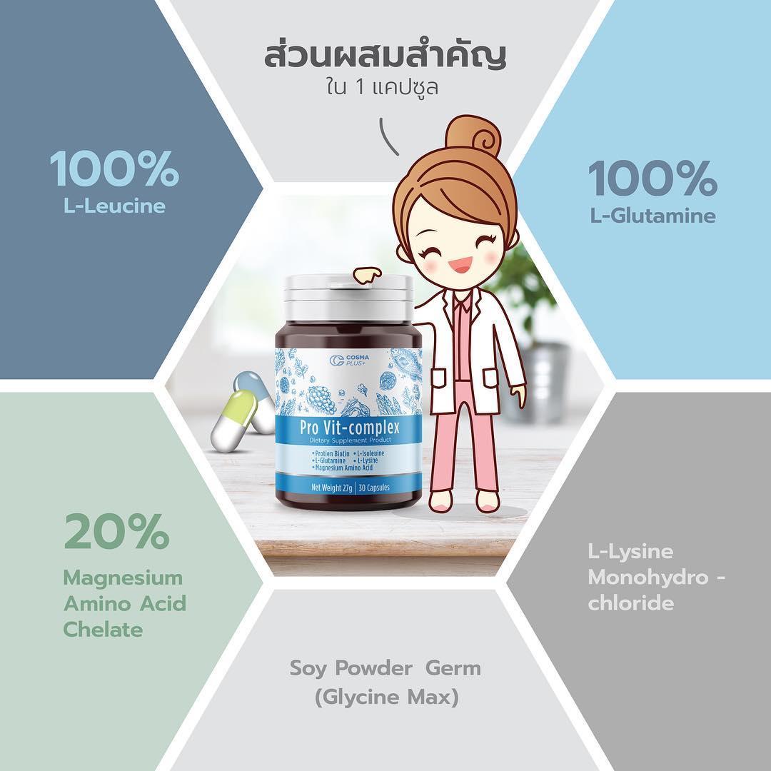 Pro Vit-complex โปรวิทคอมเพล็กซ์ ยาเพิ่มน้ำหนัก อาหารเสริมเพิ่มน้ำหนัก วิตามินเพิ่มน้ำหนัก ยา ...