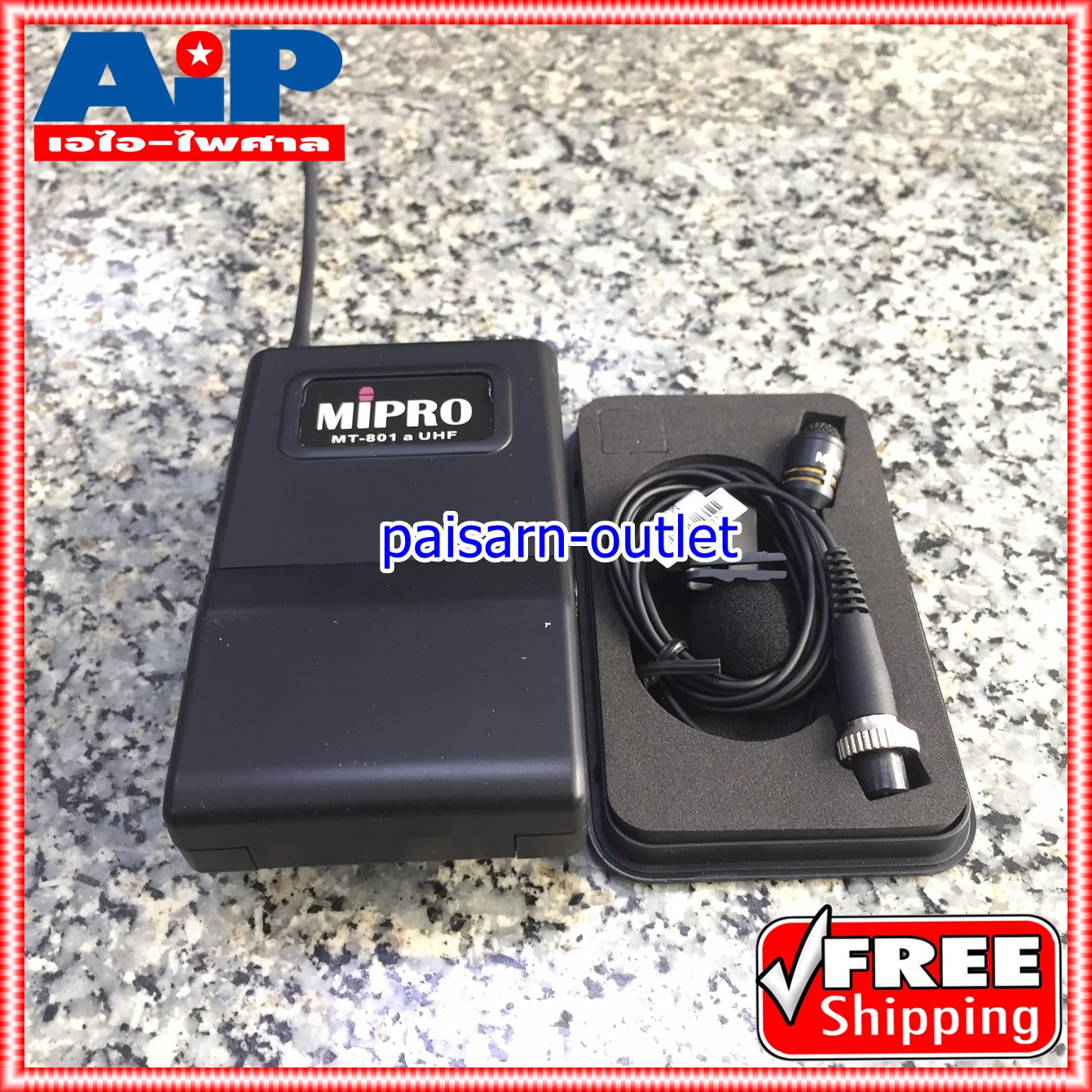 ไมค์ลอยคู่ UHF MIPRO MR-823 /MT-801a+MH-80 ไมค์ลอยแบบ มือถือ1 หนีบเสื้อ1 ความถี่ล่าสุดที่ กสทช ...