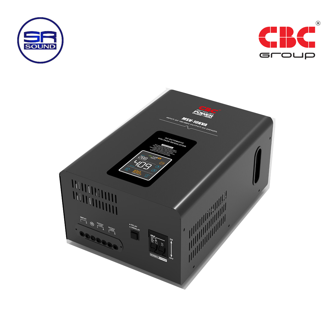 หม้อCBC MSV-10KVA/1 หน้าจอ อัตโนมัติ หม้อเพิ่มไฟแบบอัตโนมัติ หน้าจอ LED กราฟฟิก MSV 10KVA ...