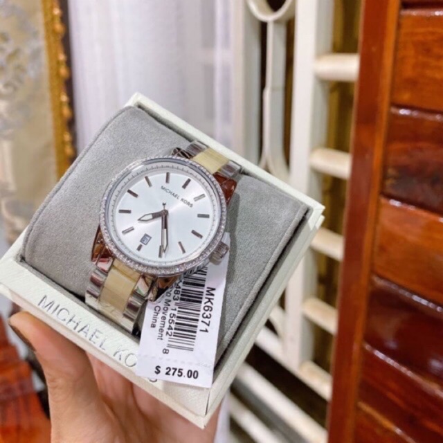 ของแท้ 100% ซื้อ Michael Kors ดูตารางหญิง MK พร้อมแผ่นดิสก์เพชรหน้าปัด ...