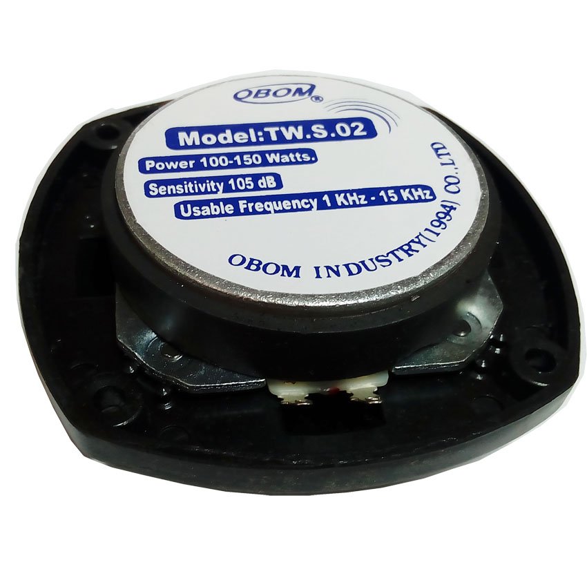 OBOM ดอกลำโพงเสียงแหลม 4 นิ้ว 150วัตต์ รุ่น TW.S.02 แพ็ค1-4ดอก - MixASale